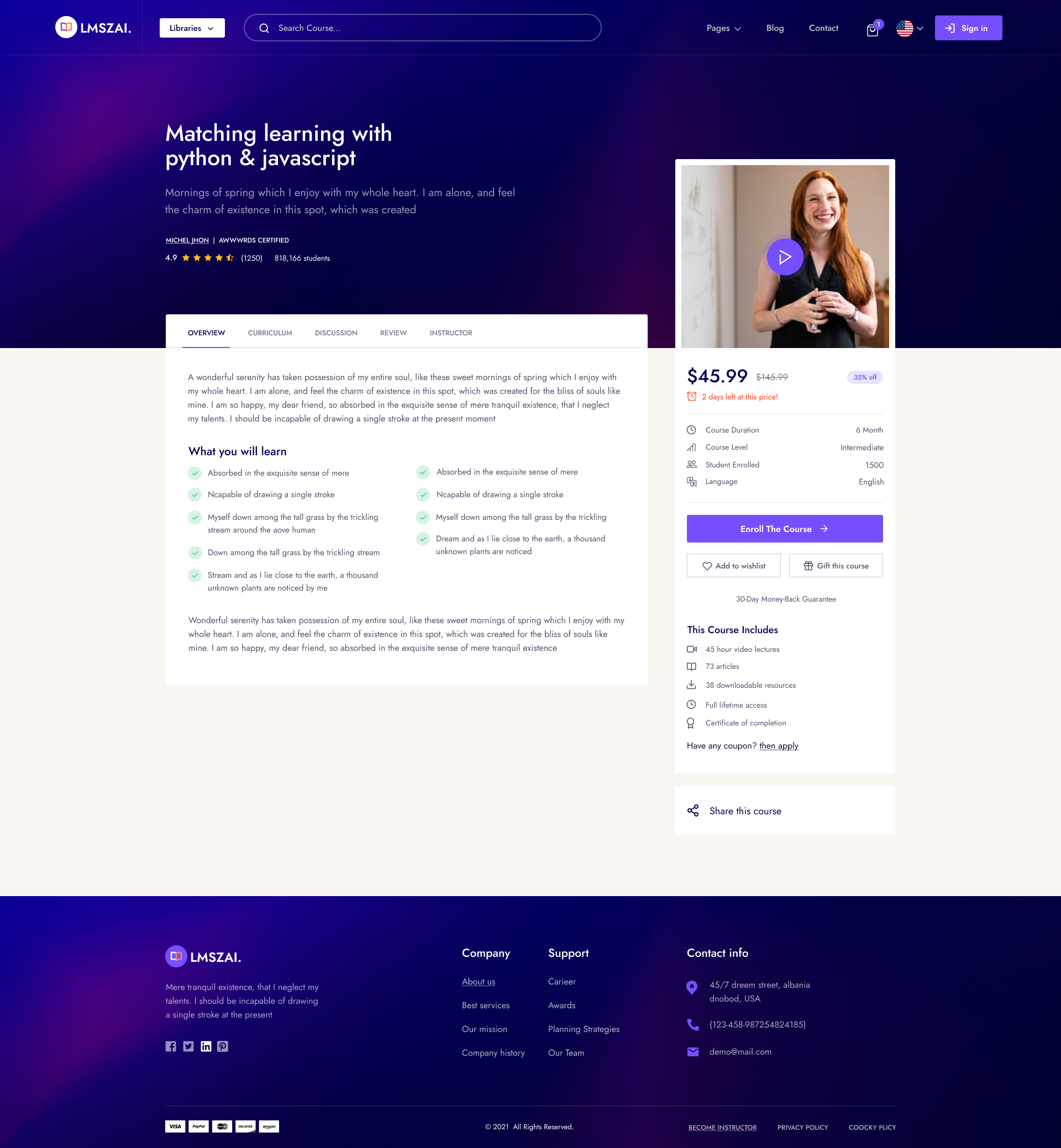 LMSZAI - LMS | Learning Management System (Saas) by zainiktheme | CodeCanyon